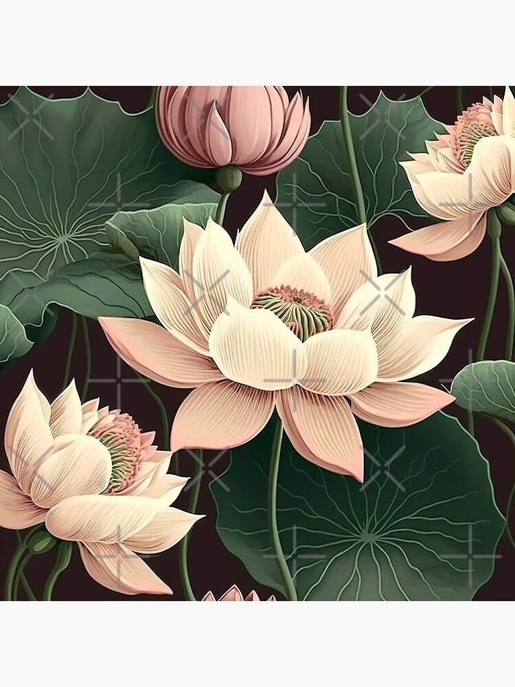 Japanese Lotus Art