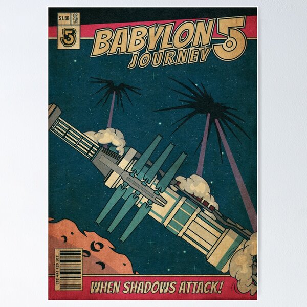 "Babylon 5 Comic Cover Shadows" Poster for Sale by camikaze-es | Redbubble