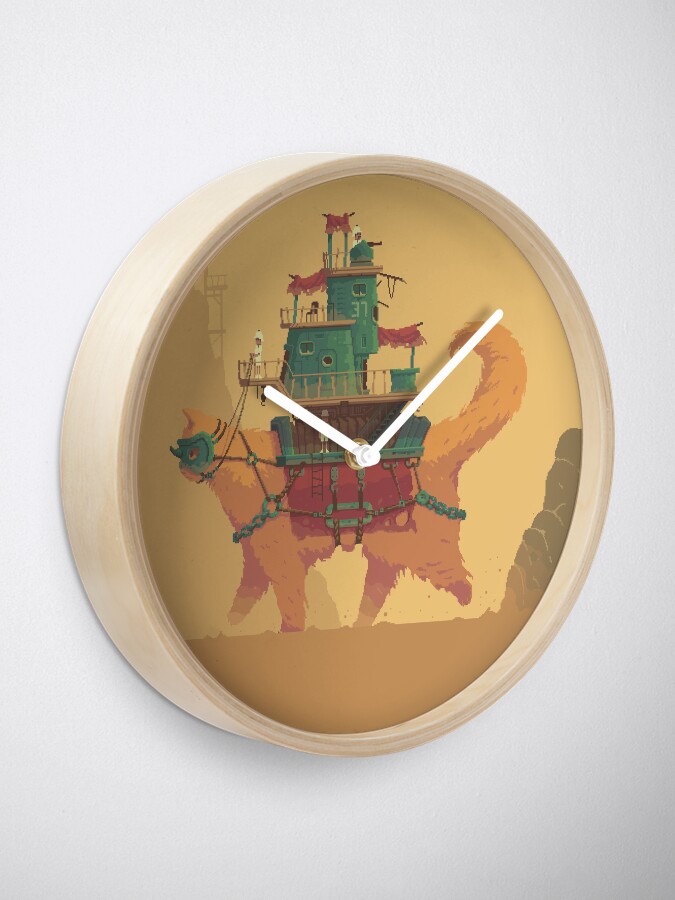 "Monster Cat Machine - Pixel Art" Clock for Sale by rcmedy | Redbubble