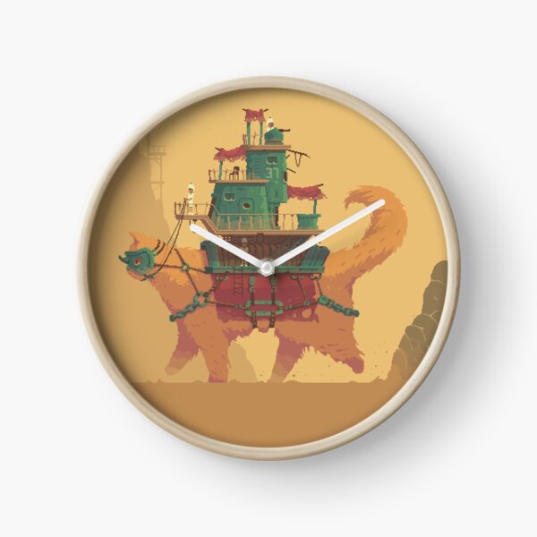 "Monster Cat Machine - Pixel Art" Clock for Sale by rcmedy | Redbubble