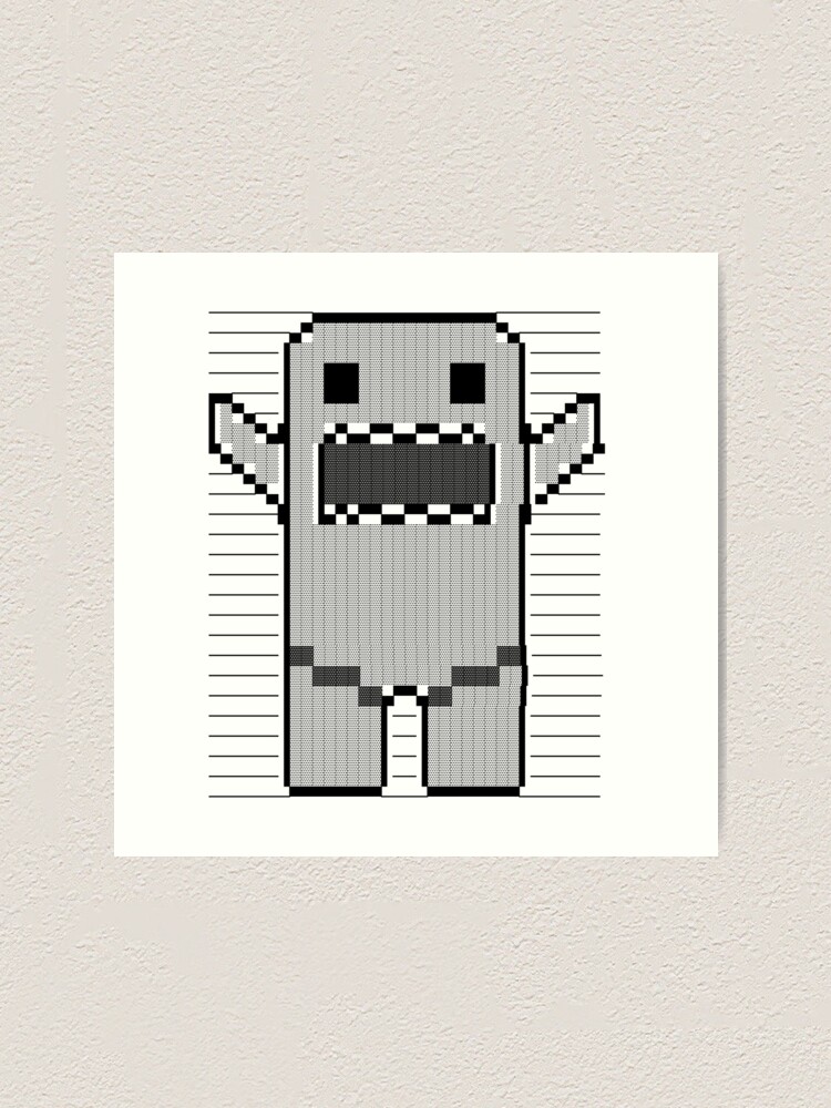 "Scary monster pixel art" Art Print for Sale by shrolts | Redbubble