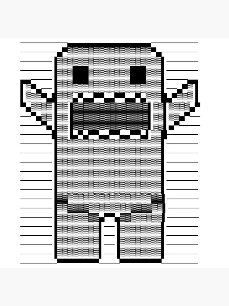 "Scary monster pixel art" Art Print for Sale by shrolts | Redbubble
