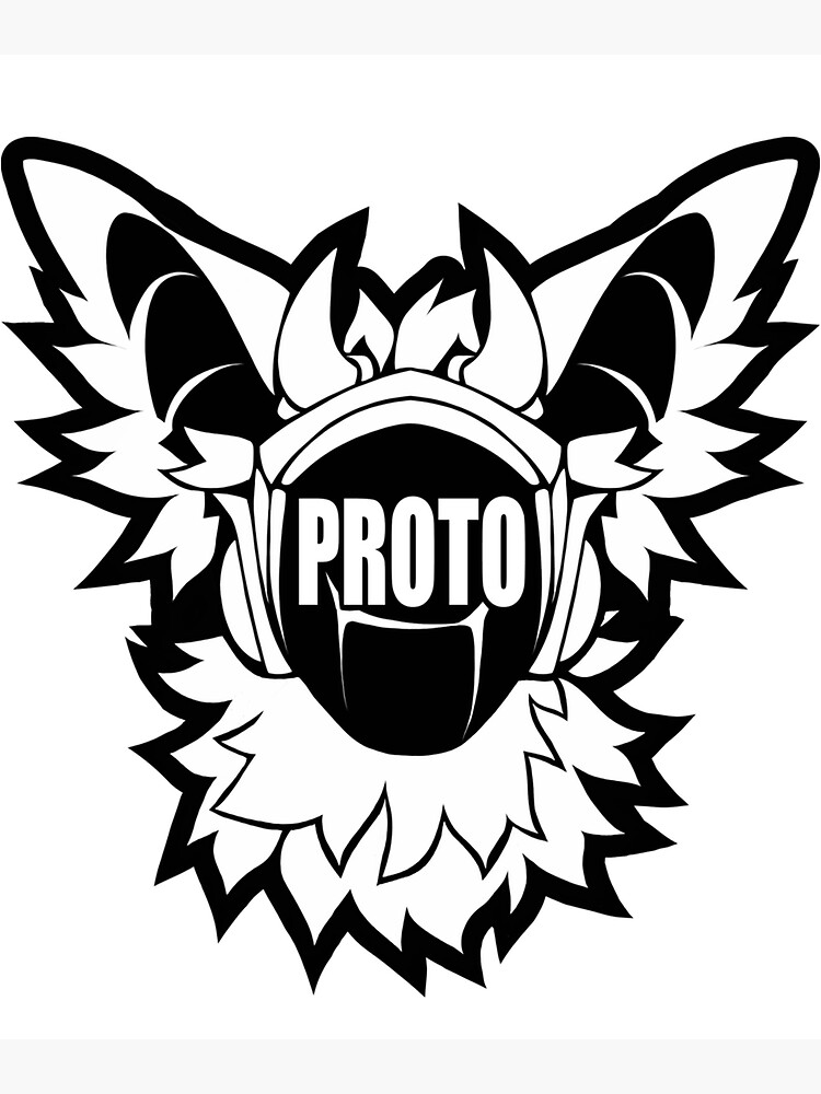"Protogen Furry" Poster for Sale by FinnCorwin | Redbubble