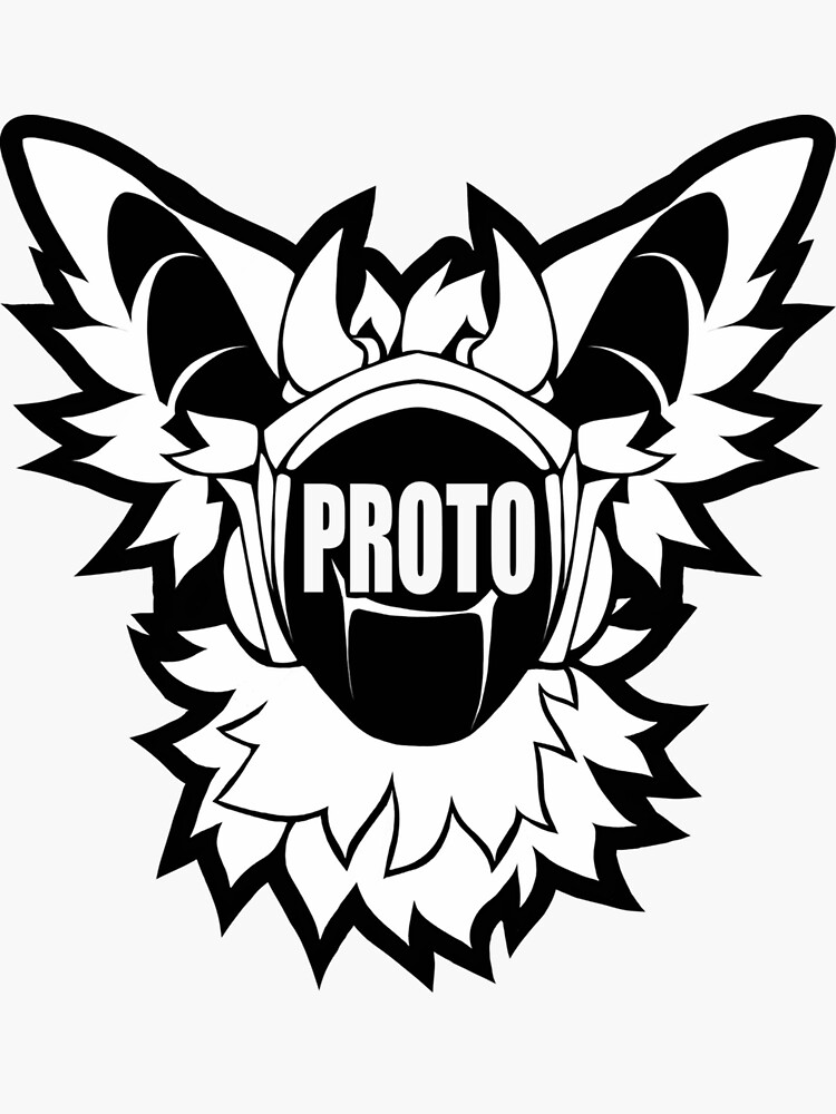 "Protogen Furry" Sticker for Sale by FinnCorwin | Redbubble