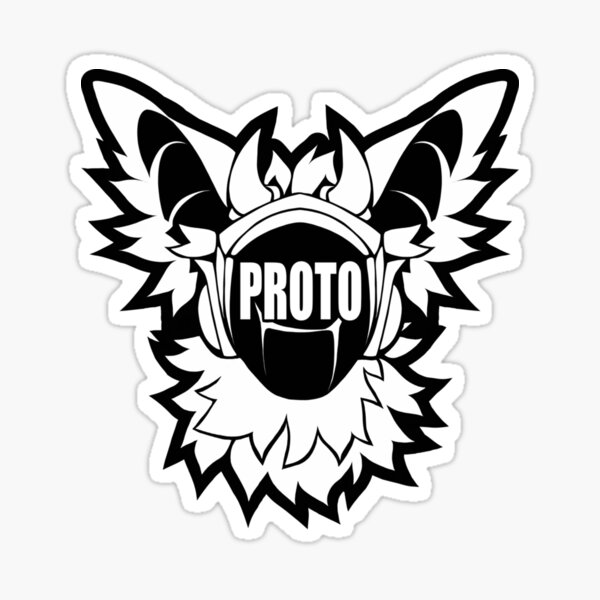 "Protogen Furry" Sticker for Sale by FinnCorwin | Redbubble