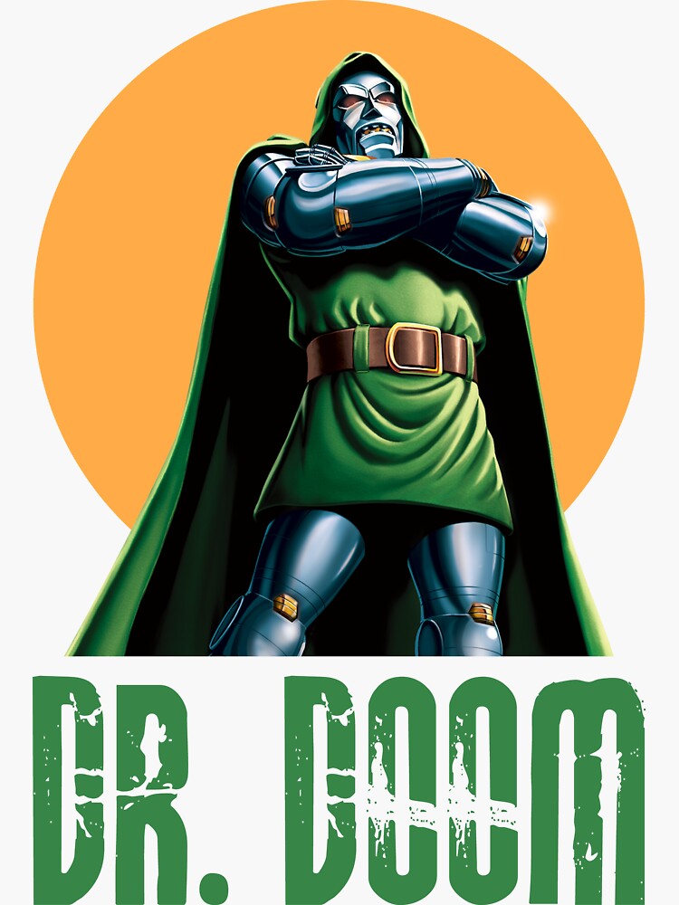 "Dr. Doom Doctor Doom Game Lover" Sticker for Sale by fantasyy | Redbubble