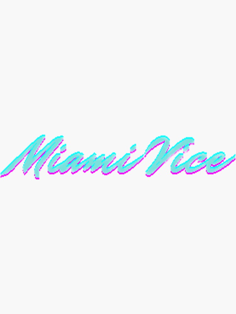 "miami vice" Sticker for Sale by Gabrich1 | Redbubble