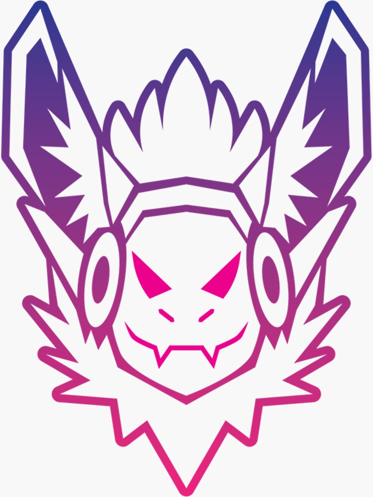 "Synthwave Protogen TShirt" Sticker for Sale by FinnCorwin | Redbubble