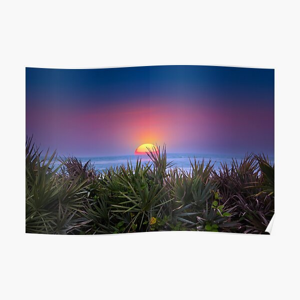 "Colorful Tropical Sunrise " Poster for Sale by VisualVoyages | Redbubble