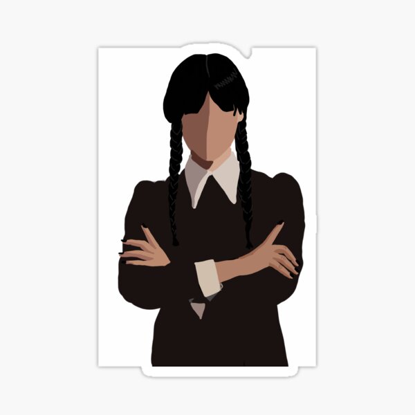 "Wednesday Addams " Sticker for Sale by jee532 | Redbubble