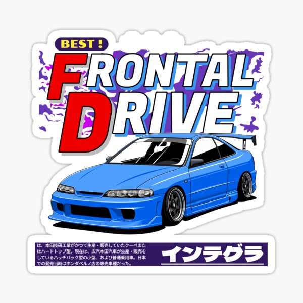 "JDM Legends integra (blue)" Sticker for Sale by JayPaburisat | Redbubble