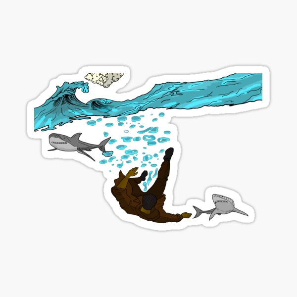 "sinking" Sticker for Sale by captains-pride | Redbubble
