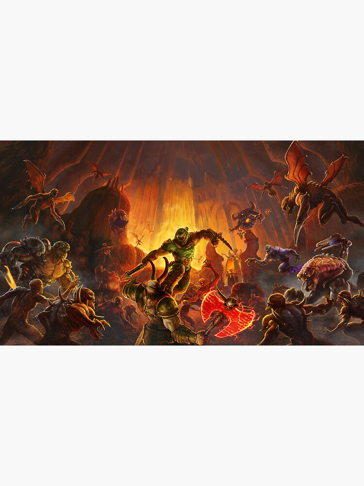 "Doom Eternal" Sticker for Sale by bedussy | Redbubble