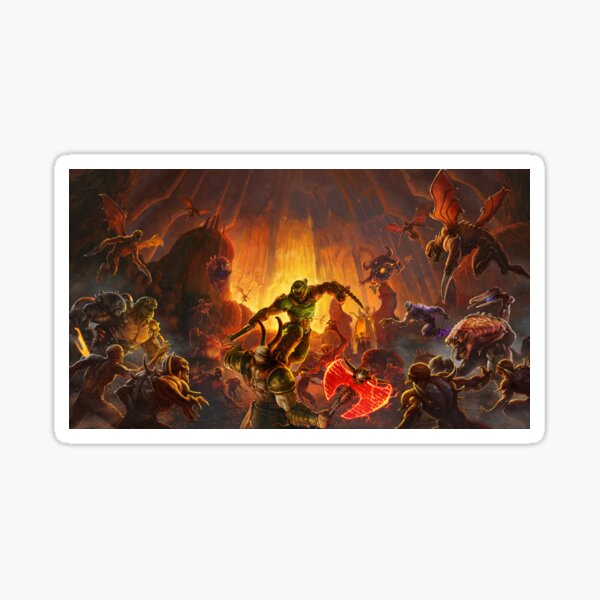 "Doom Eternal" Sticker for Sale by bedussy | Redbubble