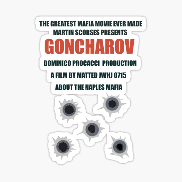 "Goncharov" Sticker for Sale by younessalmi | Redbubble