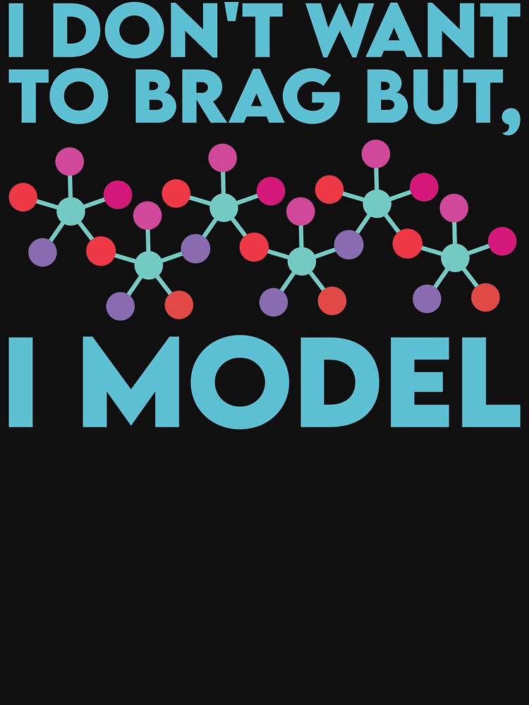 "I Model Data Scientist Data Analytics Gift Funny Data Analyst" T-shirt ...