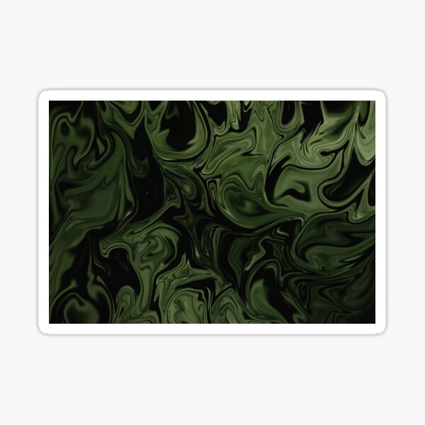 "Forest Green And Black Abstract" Sticker for Sale by procreativefox ...