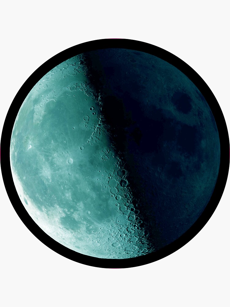 "Halfmoon (Green)" Sticker for Sale by mrsmoongu | Redbubble