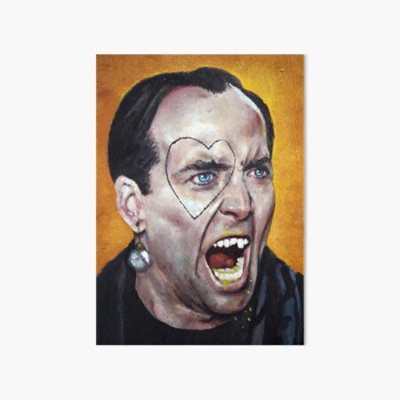 "Portrait of Nicolas Cage With Face Tattoo | Heart Face | God of Spit ...