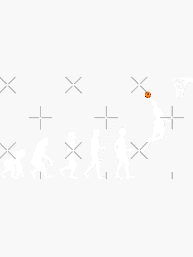 "Basketball Evolution" Sticker for Sale by AnimeMarkid | Redbubble