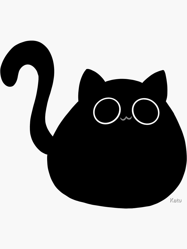 "Blob Cat" Sticker for Sale by Katu | Redbubble