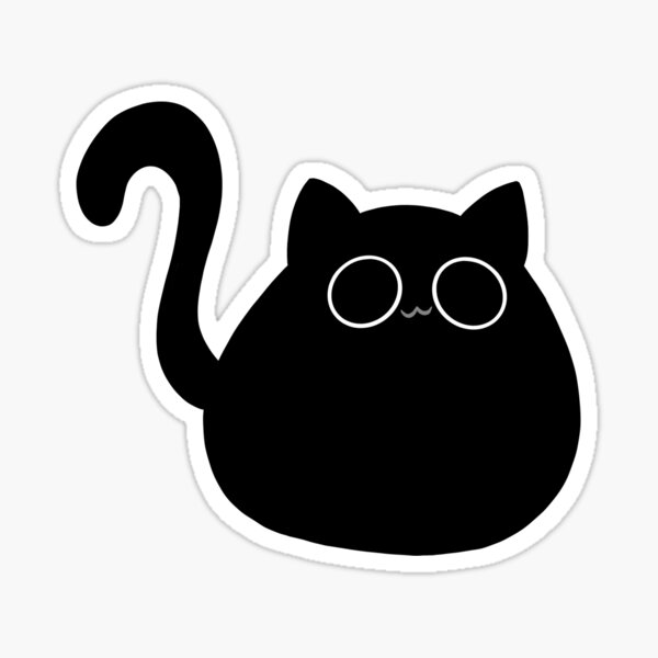 "Blob Cat" Sticker for Sale by Katu | Redbubble