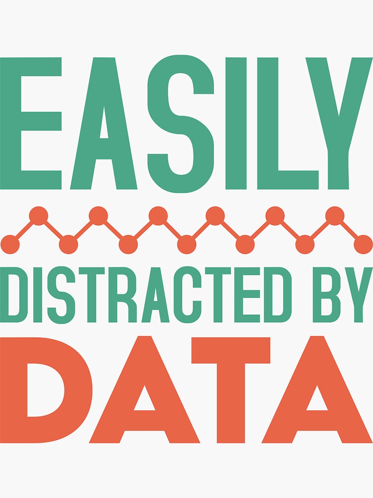 "Easily Distracted By Data: Data Scientist Analytics Gift Funny Data ...