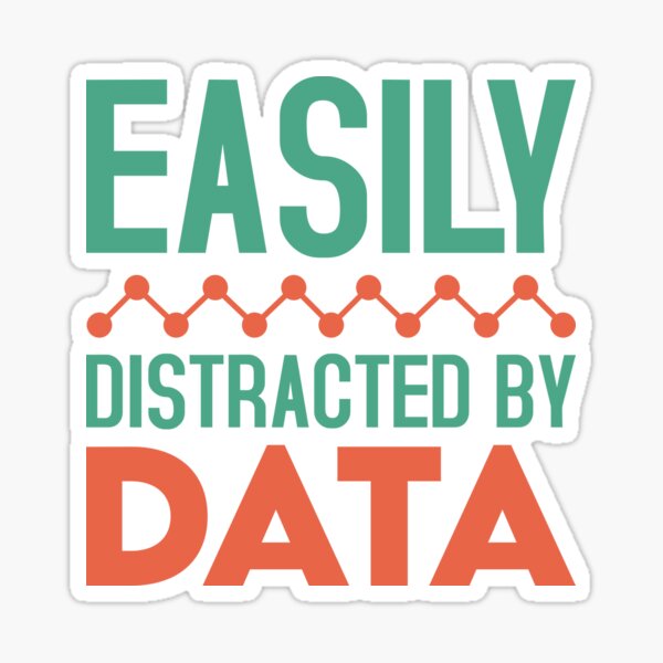 "Easily Distracted By Data: Data Scientist Analytics Gift Funny Data ...