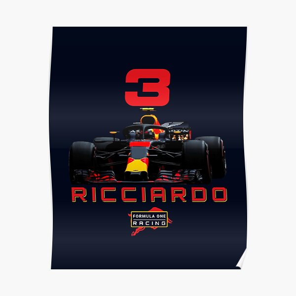 "DR3 Ricciardo F1 Redbull 2023 Formula One Team Red Bull Racing" Poster ...
