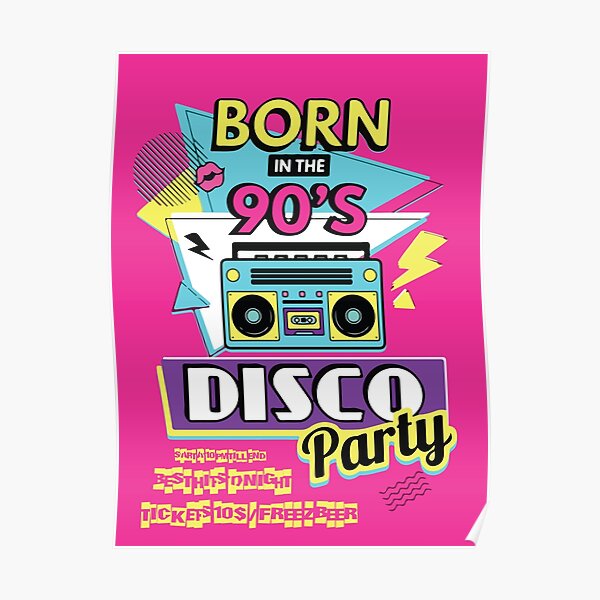 "BORN IN THE 80'Sss" Poster for Sale by ayoubtiziwar | Redbubble