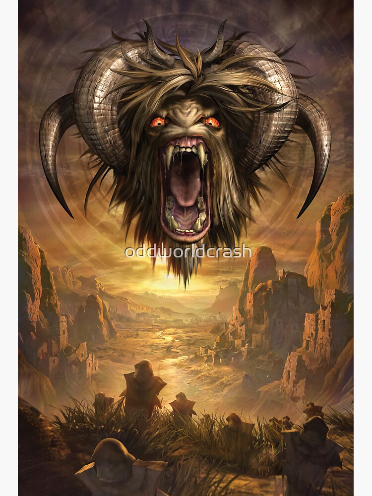 "Oddworld Stranger's Wrath Steef Poster (AI upscaled)" Art Board Print ...