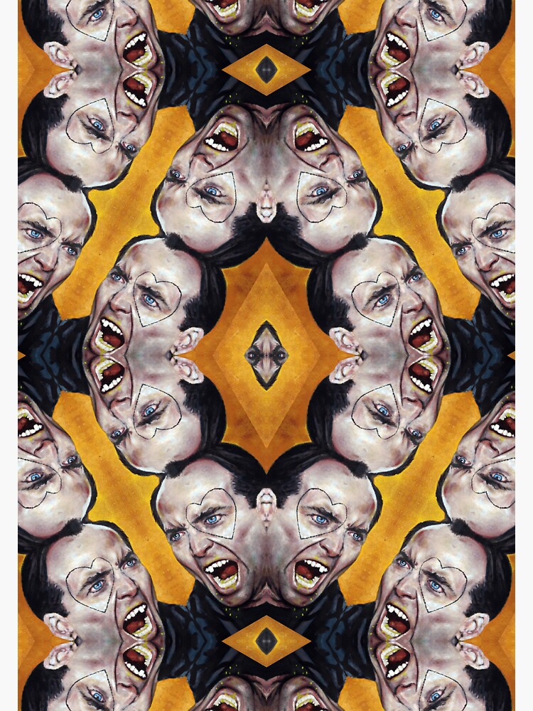 "Nicolas Cage Freak Mirror Mandala | Acid bath Nicolas Cage ...