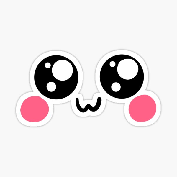 "Cute face" Sticker for Sale by Qvint | Redbubble