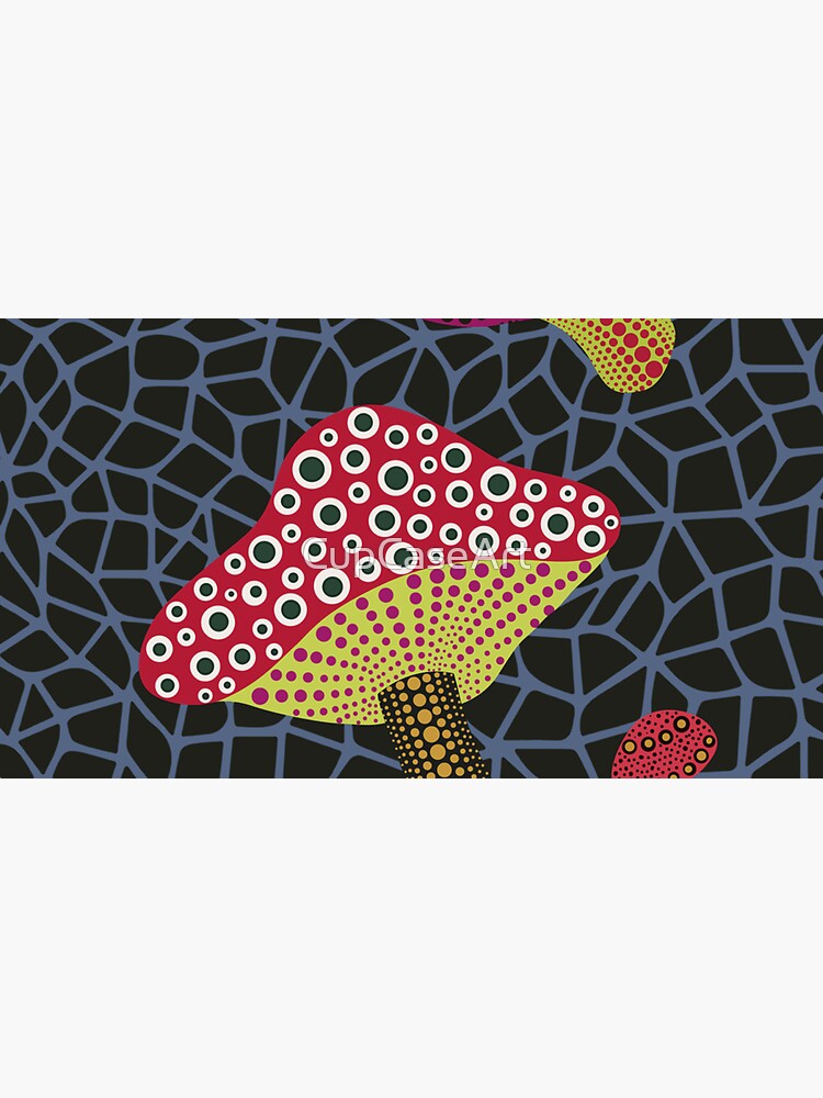 "Yayoi Kusama Mushroom Illustration Design, Yayoi Kusama Canvas, Yayoi ...