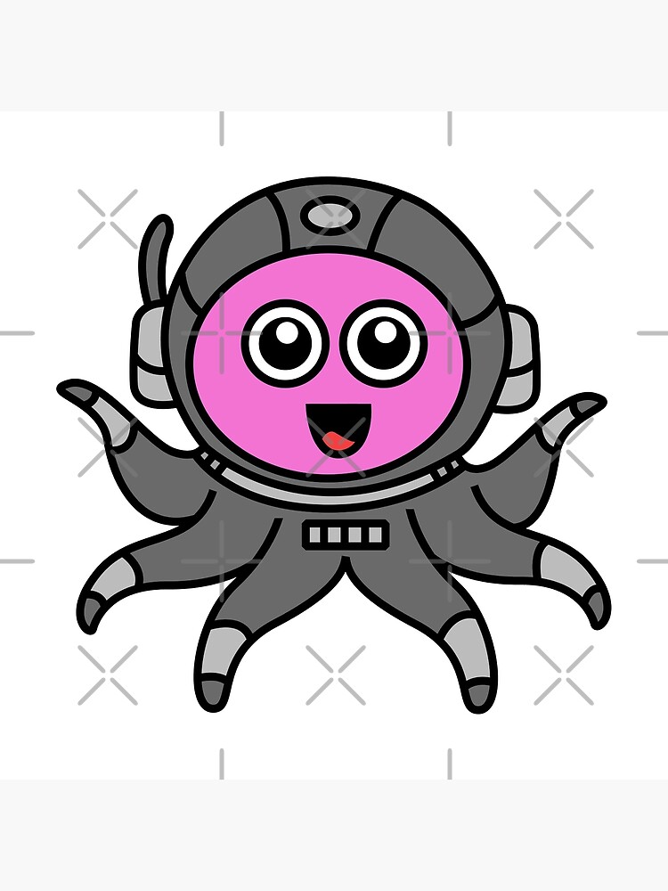 "Octopia-art in space/dive drawing" Poster for Sale by Blondiabshop ...
