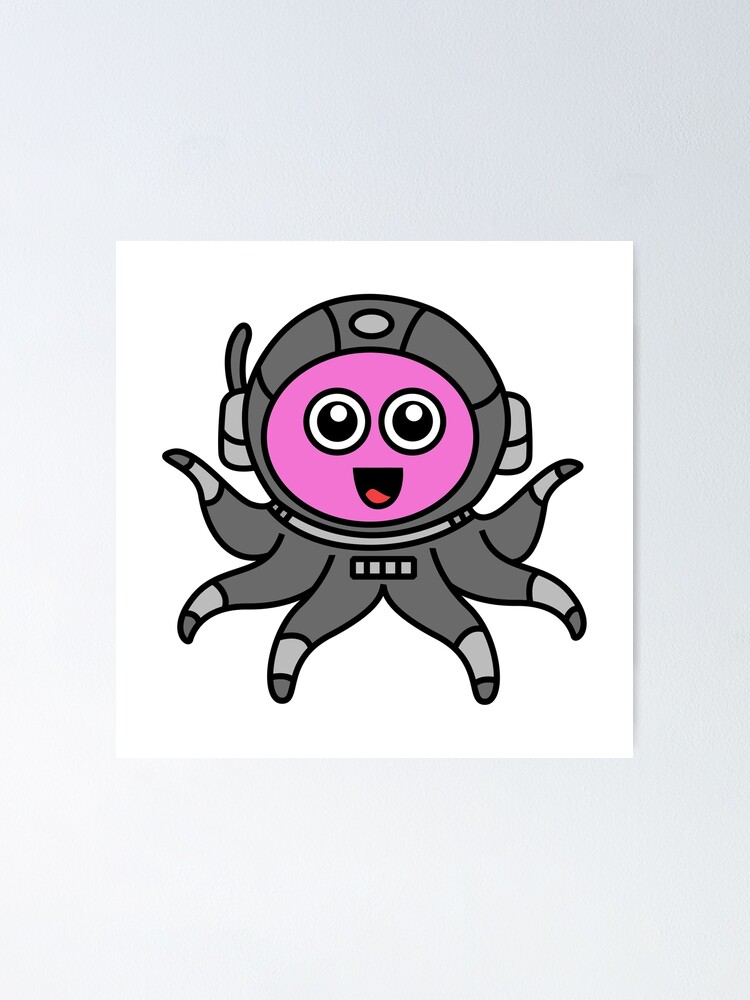 "Octopia-art in space/dive drawing" Poster for Sale by Blondiabshop ...