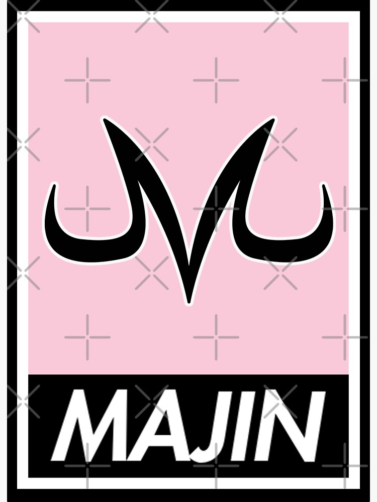 "Majin Logo Dragon Ball" Sticker for Sale by Kawaiicrewshop | Redbubble