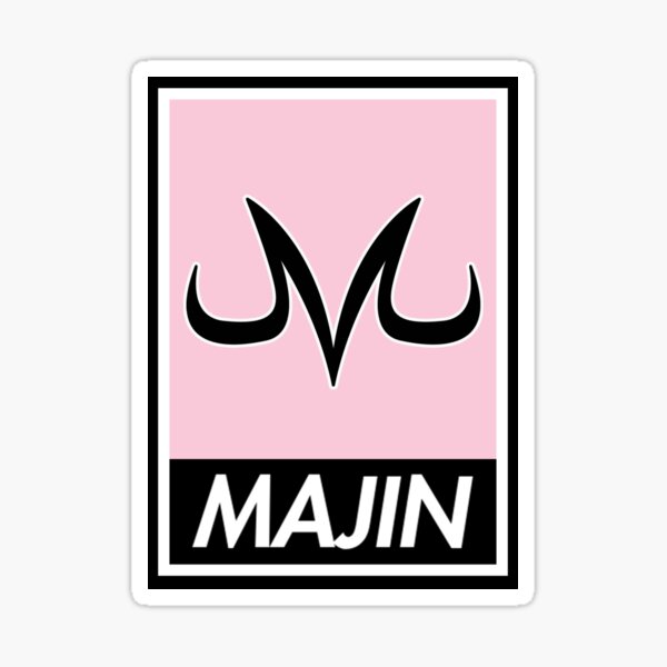 "Majin Logo Dragon Ball" Sticker for Sale by Kawaiicrewshop | Redbubble