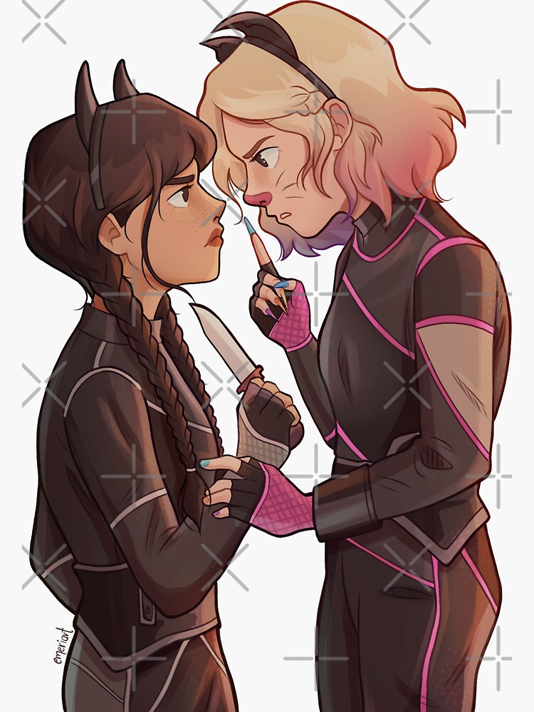 "Wenclair - Black Cat" Sticker for Sale by emeriart | Redbubble