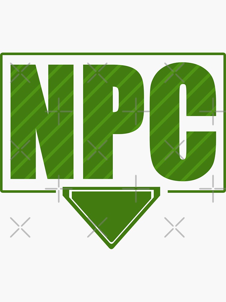 "NPC - Non Playable Character" Sticker for Sale by Junasaji | Redbubble