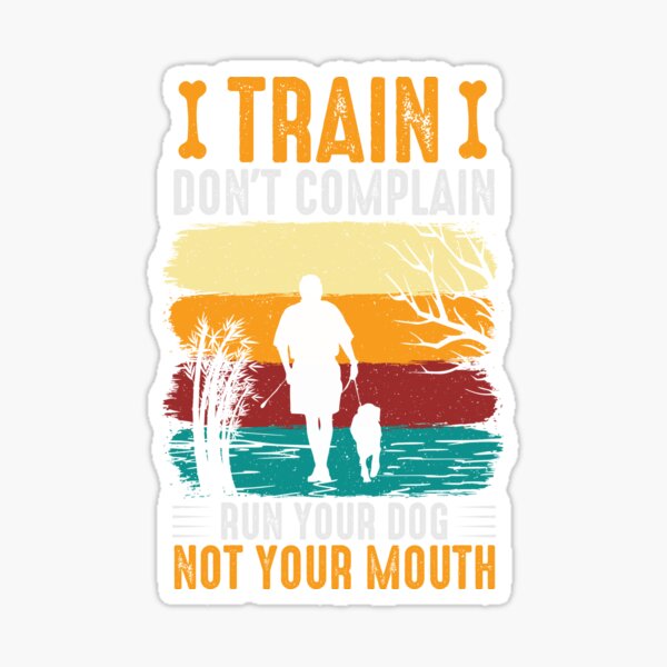 "Run your dog " Sticker for Sale by suherman354 | Redbubble