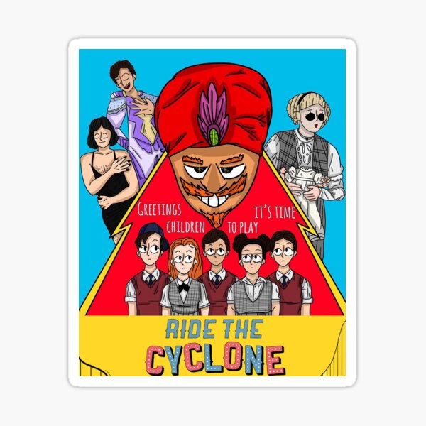 "Ride the Cyclone - Children" Sticker for Sale by Pi-Artist | Redbubble