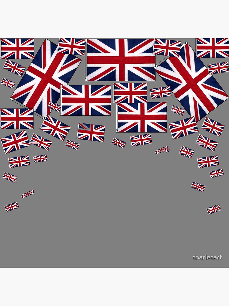 "BRITISH PATTERNS ABSTRACT GREY ART" Sticker for Sale by sharlesart ...