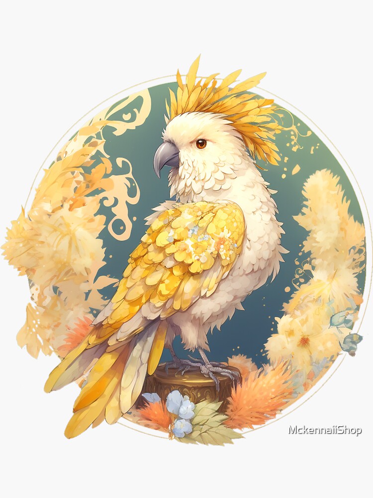 "golden cockatoo" Sticker for Sale by MckennaiiShop | Redbubble