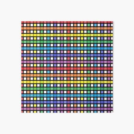 "Black Outlined Rainbow Weave " Art Board Print for Sale by lornakay ...