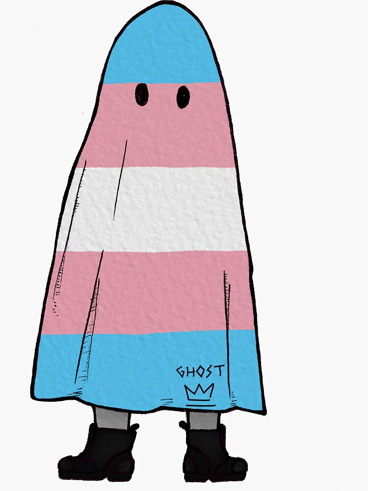 "Trans Ghost" Sticker for Sale by metheghostking | Redbubble