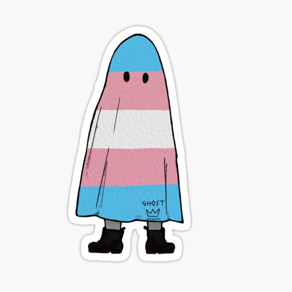 "Trans Ghost" Sticker for Sale by metheghostking | Redbubble