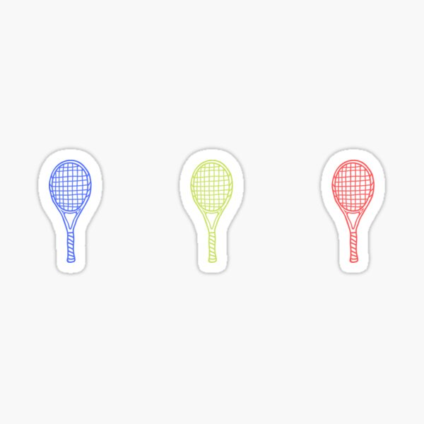 "Colorful Tennis - Colorful Tennis Racket" Sticker for Sale by TieBreak ...