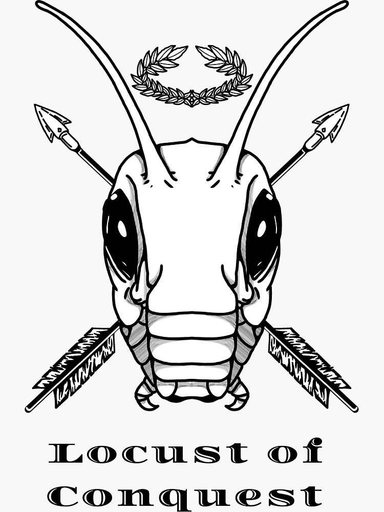 "Locust of Conquest" Sticker for Sale by StoneHound | Redbubble