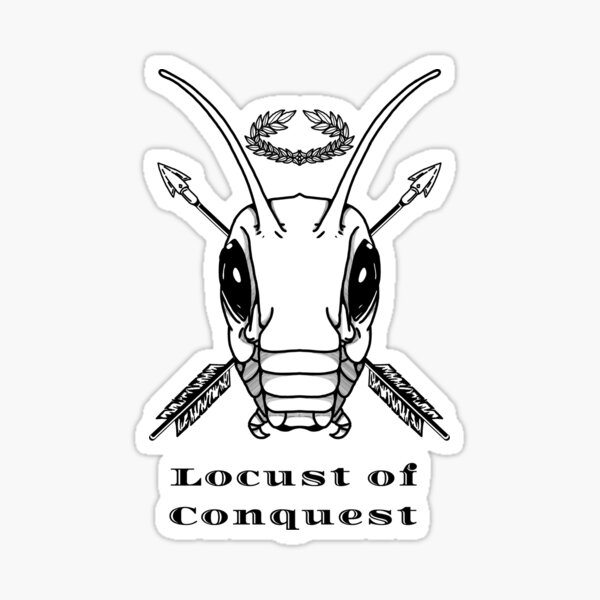 "Locust of Conquest" Sticker for Sale by StoneHound | Redbubble